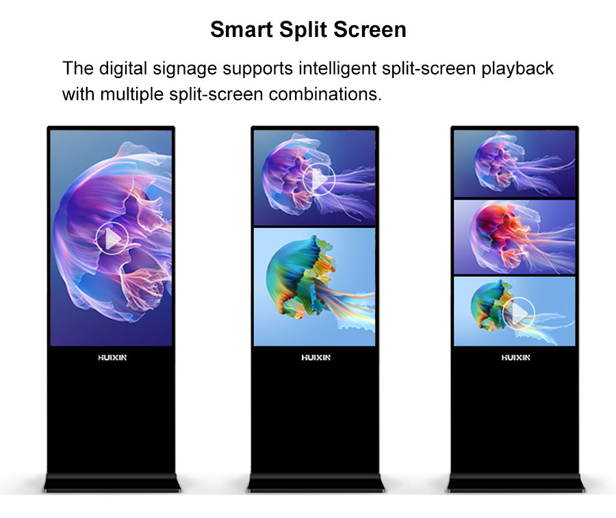85 Inch Commercial Digital Signage Displays | Huixin Immersive Solutions