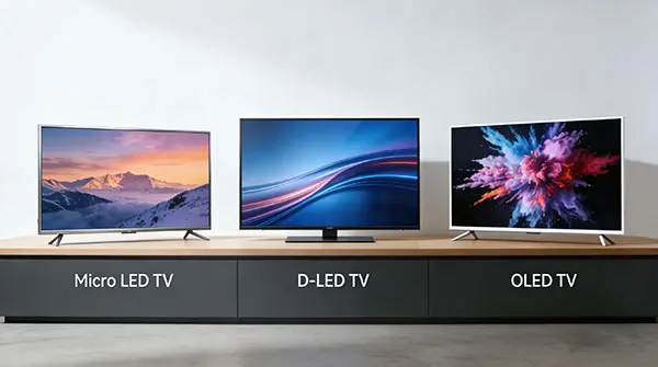 What's the difference among Micro LED, D-LED and OLED TV?